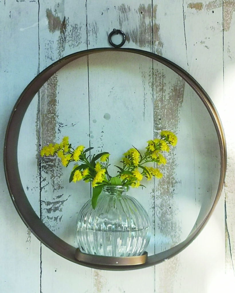 ROUND WALL HANGER FOR JIVE BOTTLE - RUST 8x24cm /6 - Casa Verde